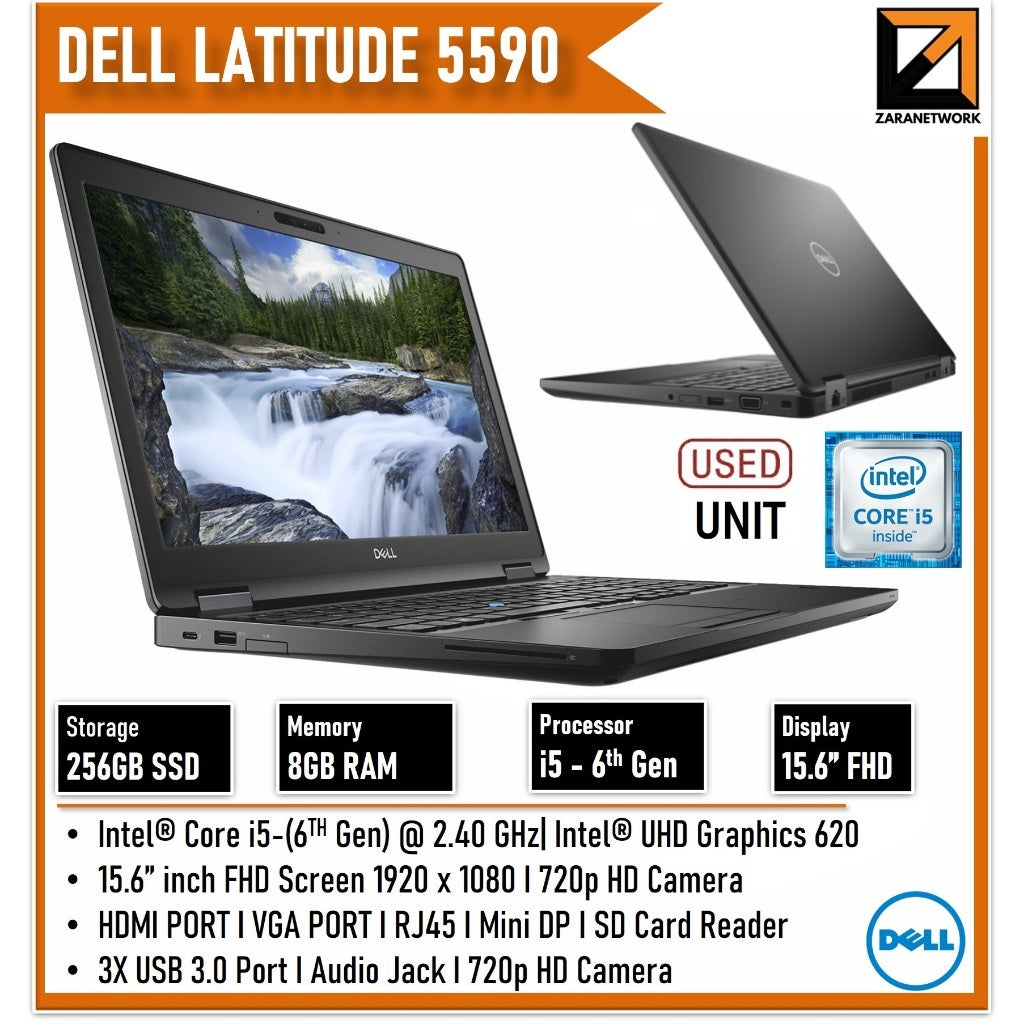 DELL LATITUDE 5590 i7-8th GEN UPTO 512GB 15.6 FHD SCREEN – My Store