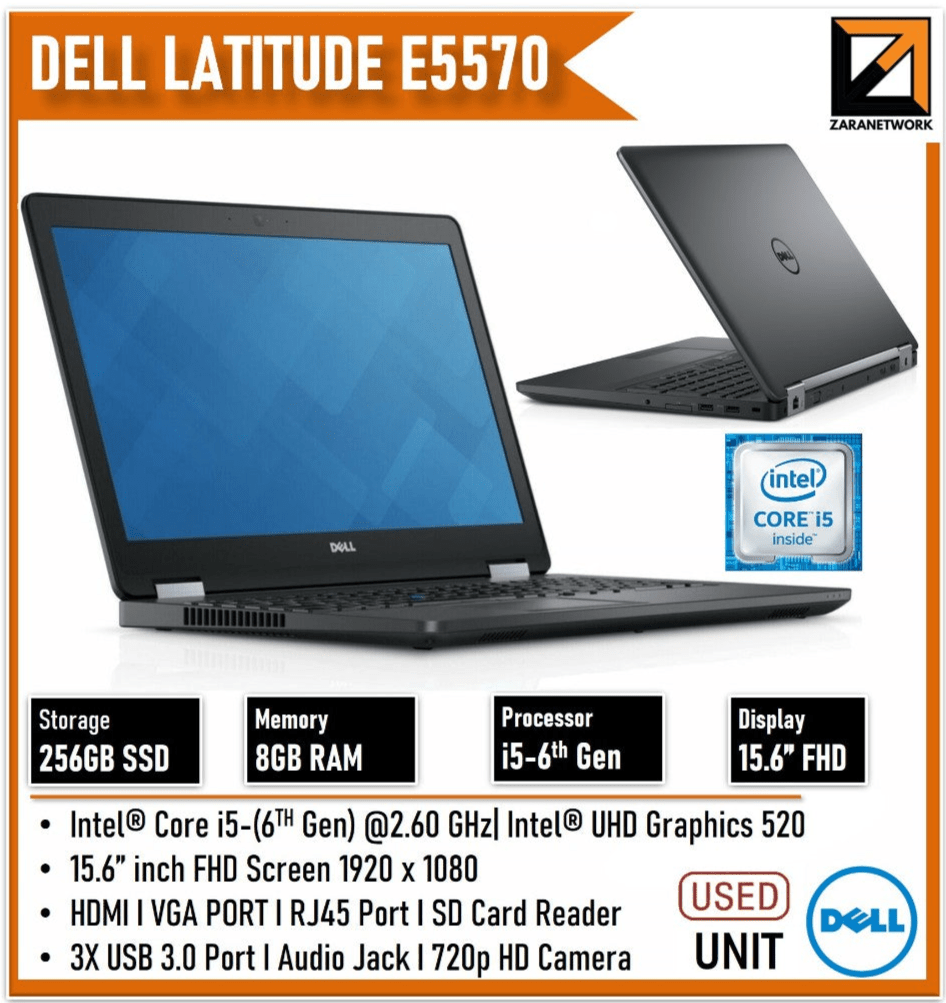 Dell Latitude 5570 i5-6th GEN|256GB SSD/8GB RAM – Zaranet.my