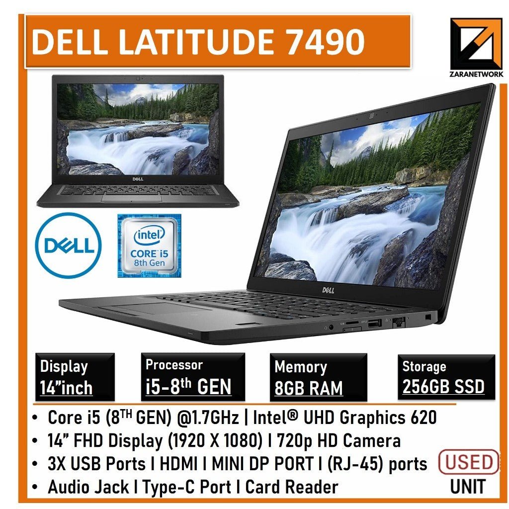 DELL LATITUDE 7490 CORE i5-8th GEN UPTO 16GB RAM – Zaranet.my