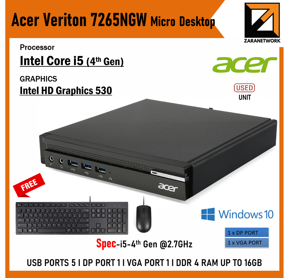 ACER VERITON 7265NGW MICRO (Desktop) – Zaranet.my