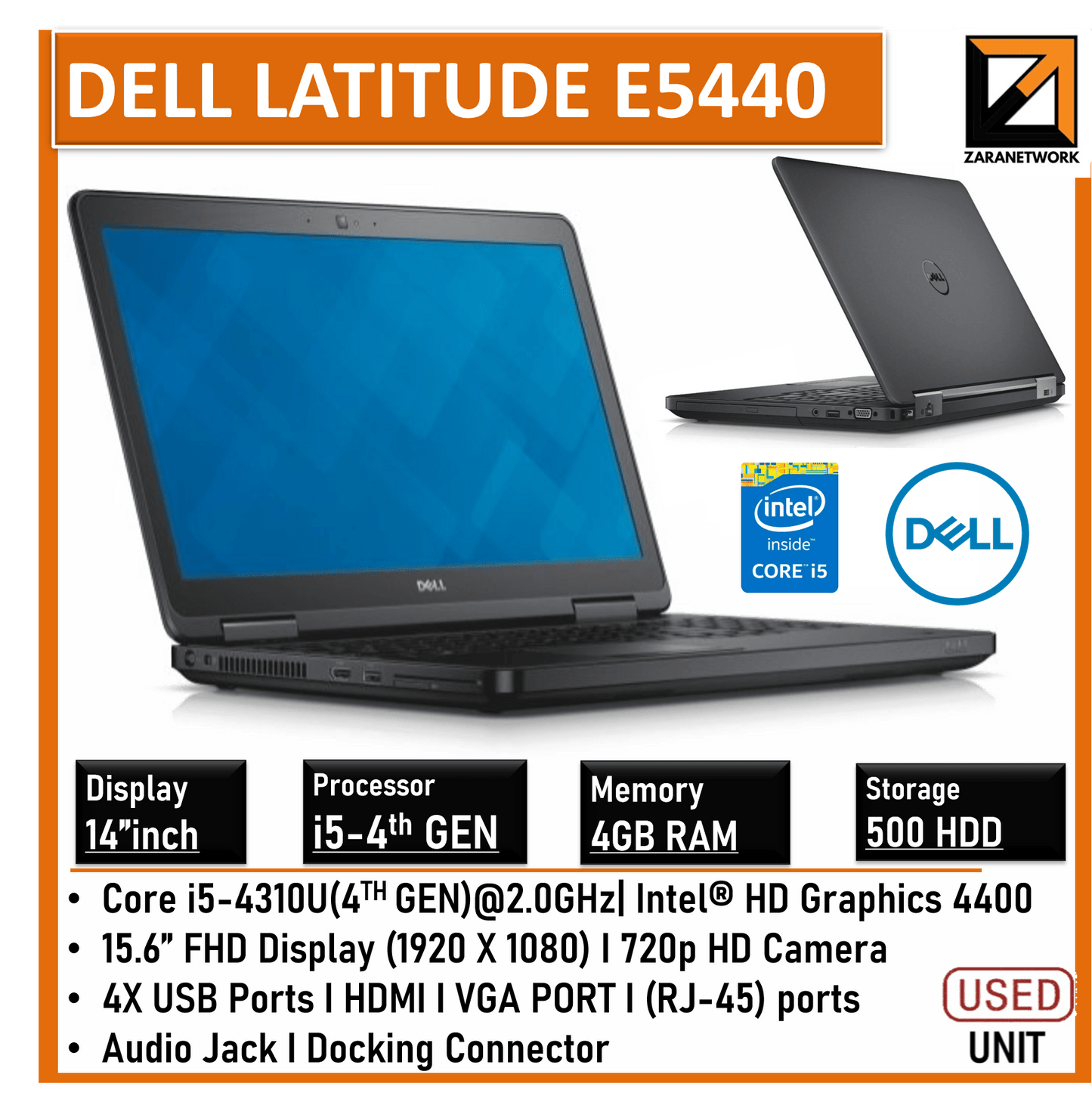 Dell Latitude E5440 (WEBCAM) – My Store