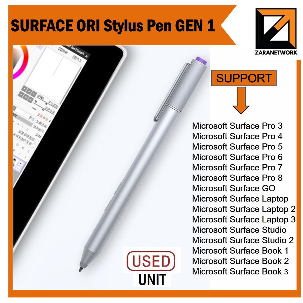 MICROSOFT SURFACE ORIGNAL STYLUS PEN GEN 1 – Zaranet.my